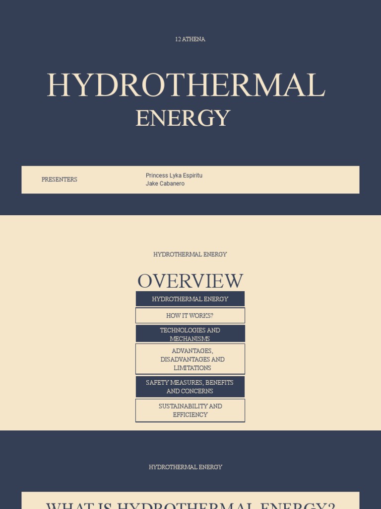 Understanding Hydrothermal Energy | PDF | Steam | Water Heating