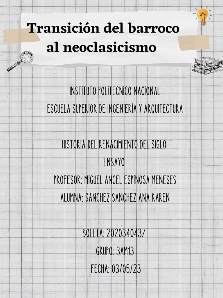 Transición Del Barroco Al Neoclasicismo | PDF