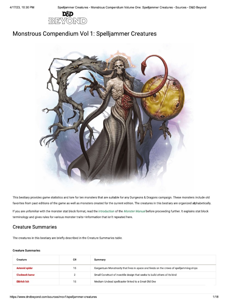 Moar monsters 1 | PDF