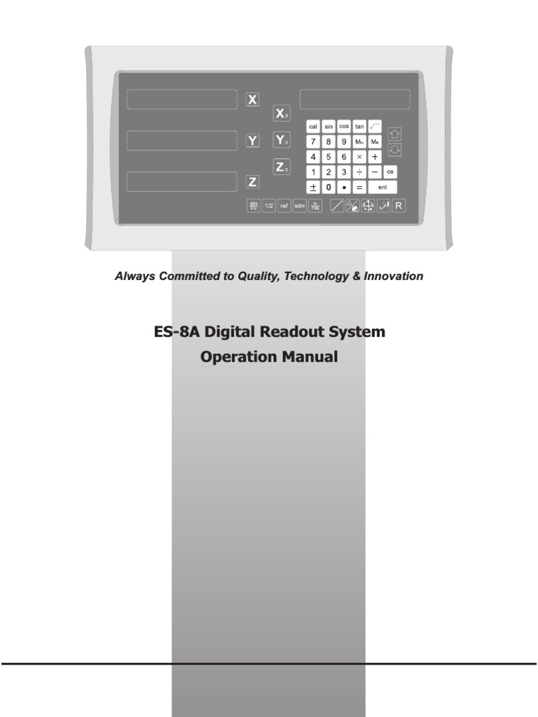 EASSON ES 8A DRO User Manual PDF | PDF | Electromagnetic Compatibility ...