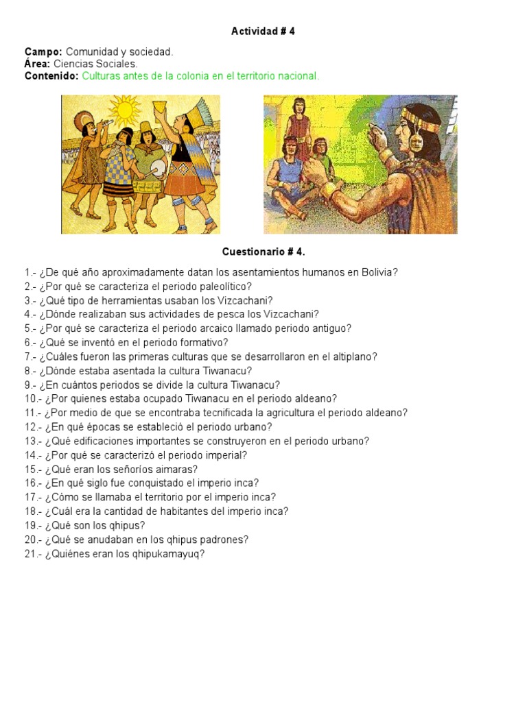 Tema # 4 Cien. Soc. 5° B 2023. | PDF