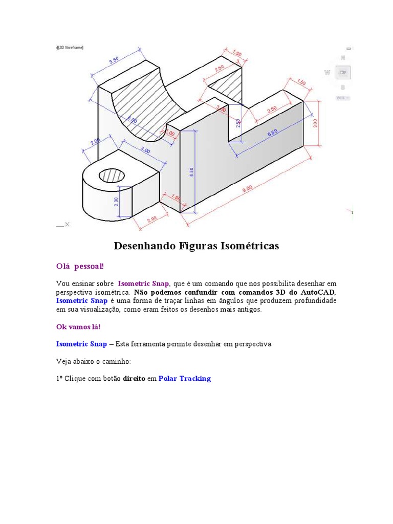 Como desenhar figuras isométricas passo a passo utilizando o comando Isometric Snap no AutoCAD ...
