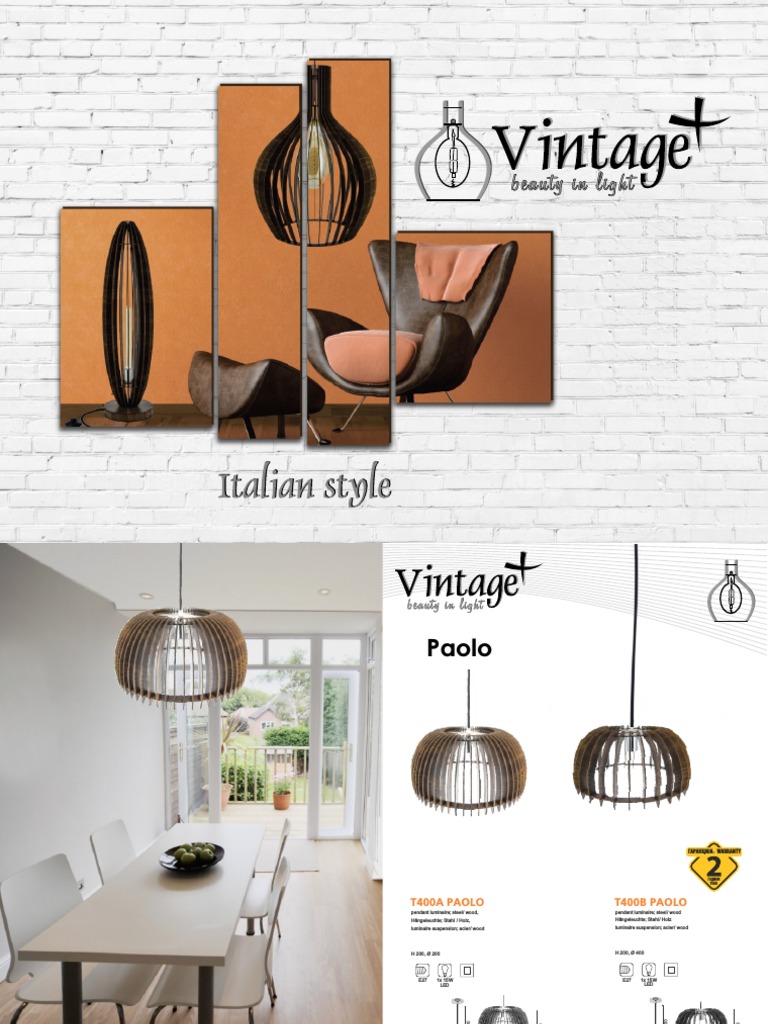 Product Catalog for Paolo Lighting Fixtures | PDF