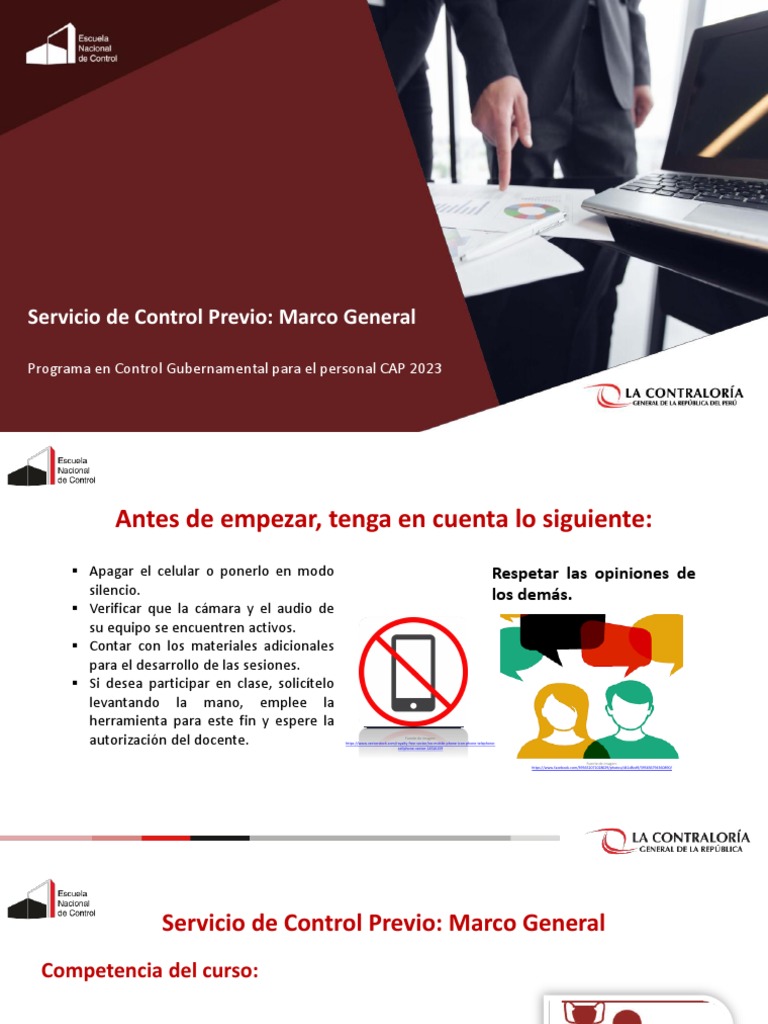 02 PPT Servicio Control Previo MG PDF | PDF | Apelación | Presupuesto
