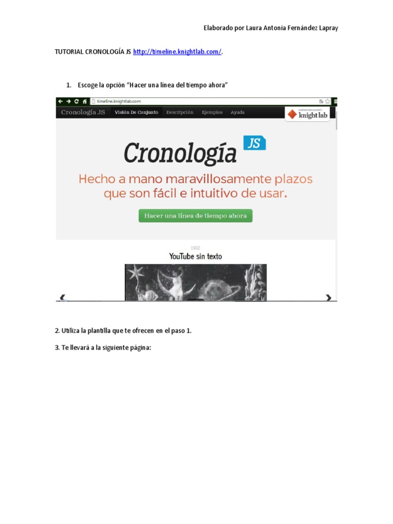 Tutorial Timeline Knigthlab | PDF