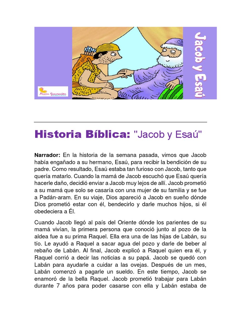 Jacob y Esau | PDF | Jacob | Rachel