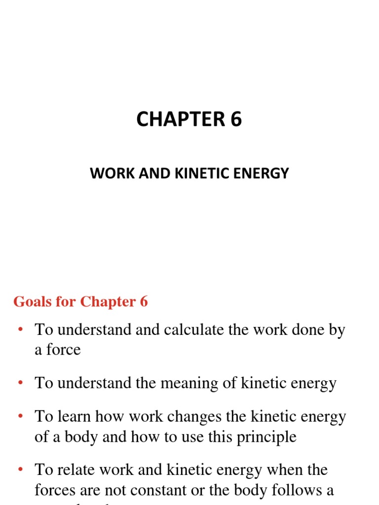 Understanding Work, Kinetic Energy, and their Relationship | PDF ...