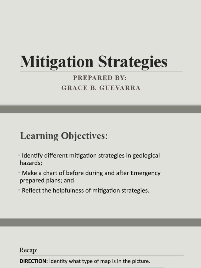Q4 L5 Mitigation Strategies | PDF | Landslide | Emergency Management