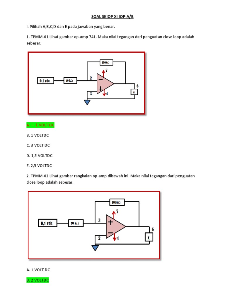 Soal Skiop Xi Iop PDF | PDF
