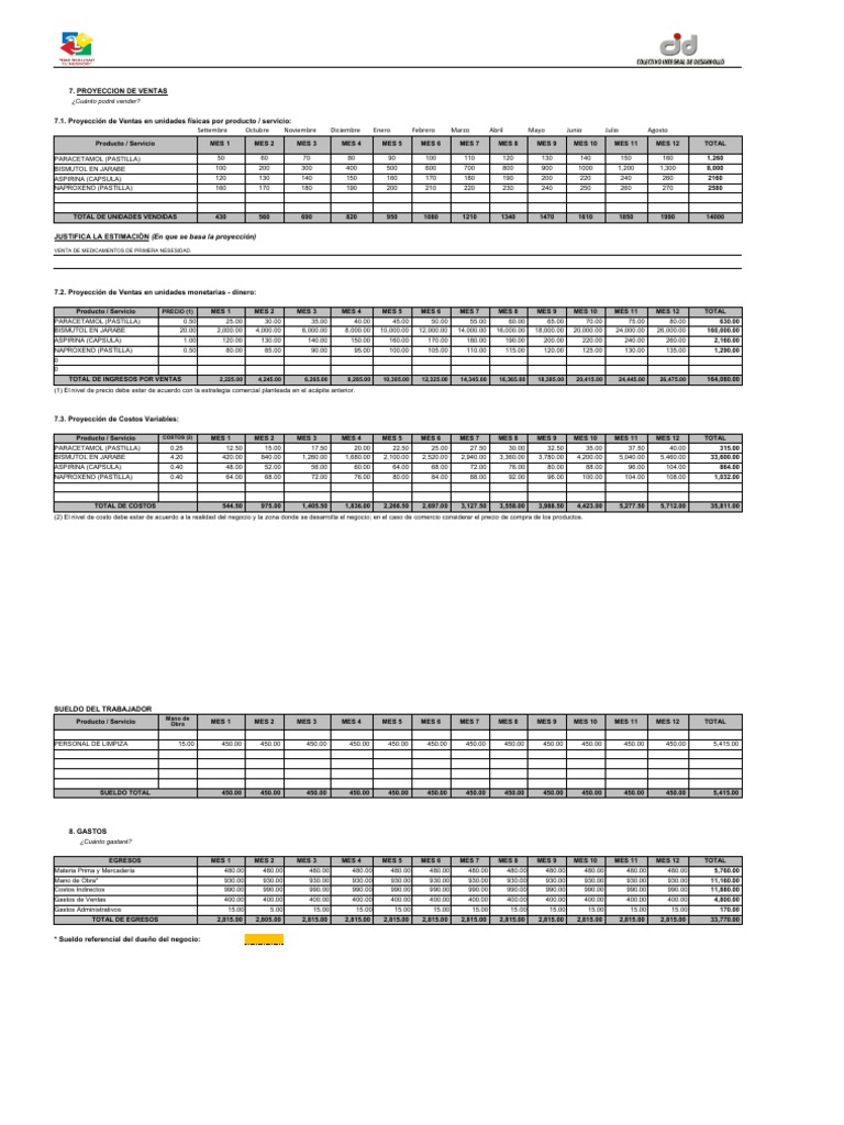 Excel Proy - Emp ET VI G 1 | PDF | Business | Procesos de negocio