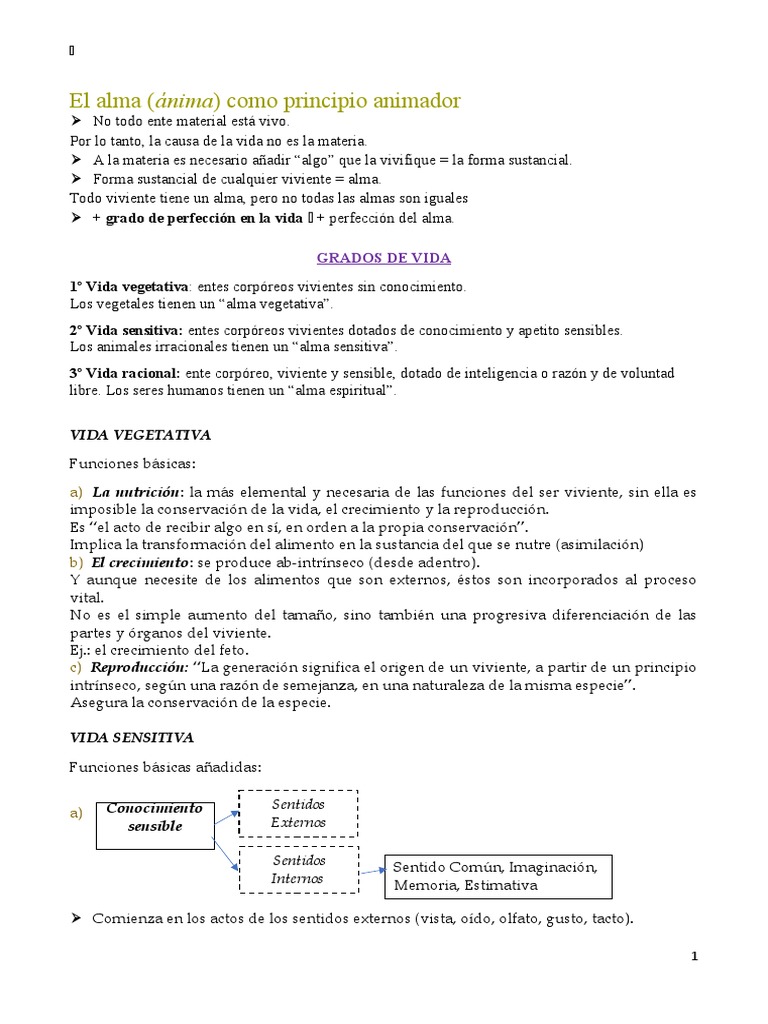 El Alma, La Vida y Los Grados de Vida | PDF | Alma | Vida