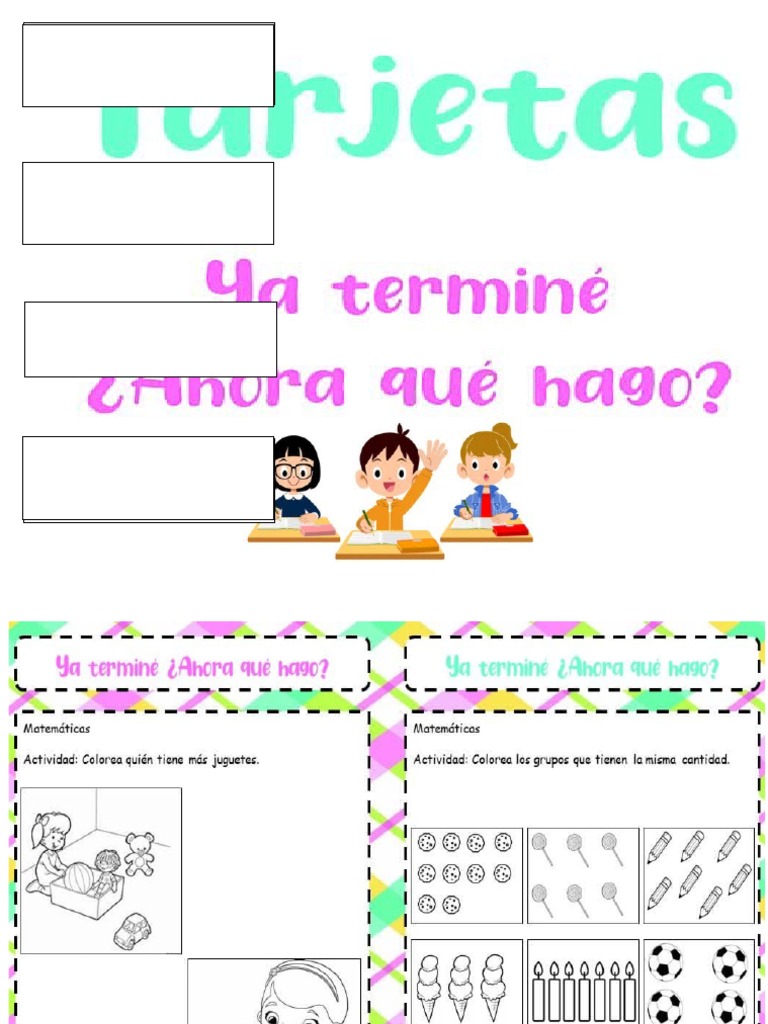 Actividades de y Ahora Que Hago Primer Grado | PDF