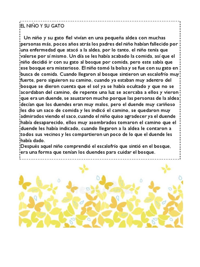 El Niño y Su Gato | PDF