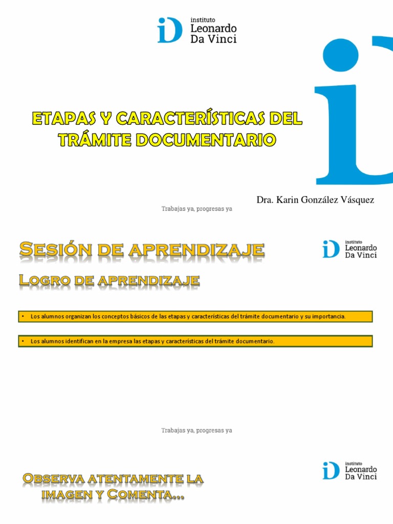 Etapas y Características Del Trámite Documentario | PDF