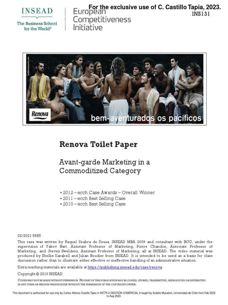 Renova Toilet Paper | PDF | Brand | Retail