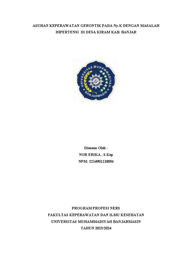 Askep Gerontik Erika Cantik | PDF | Kesehatan Holistik