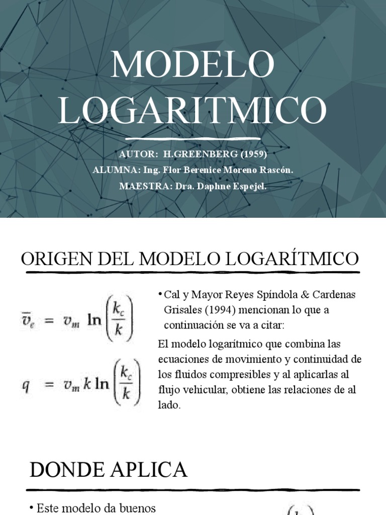 Modelo Logaritmico Flor Moreno | PDF | Ciencia y matemáticas