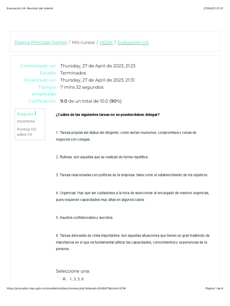 Evaluación U4 PDF | PDF