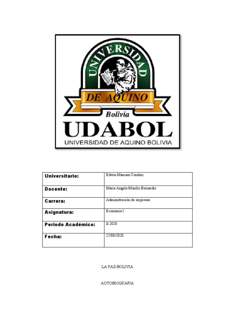 Carátula Udabol | PDF