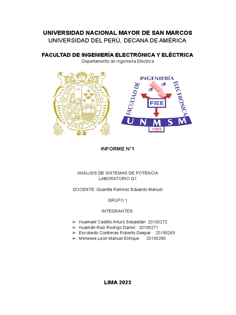 Informe Laboratorio 1 Grupo 1 Pdf