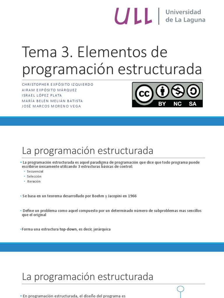 Tema 3. Elementos de Programación Estructurada | PDF