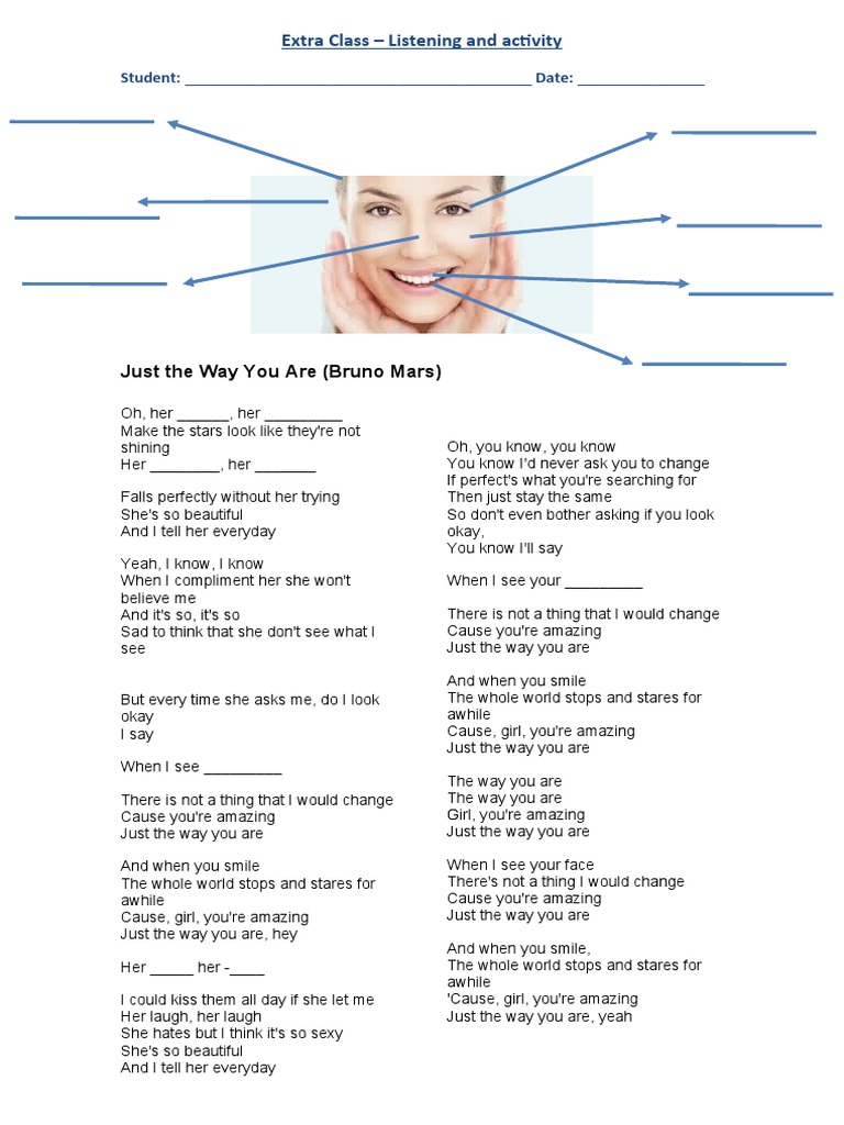 Extra Class Music - Just The Way You Are - Bruno Mars | PDF