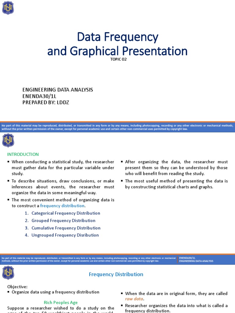 Enenda30 Topic 02 Frequency Distribution And Graphical Presentation