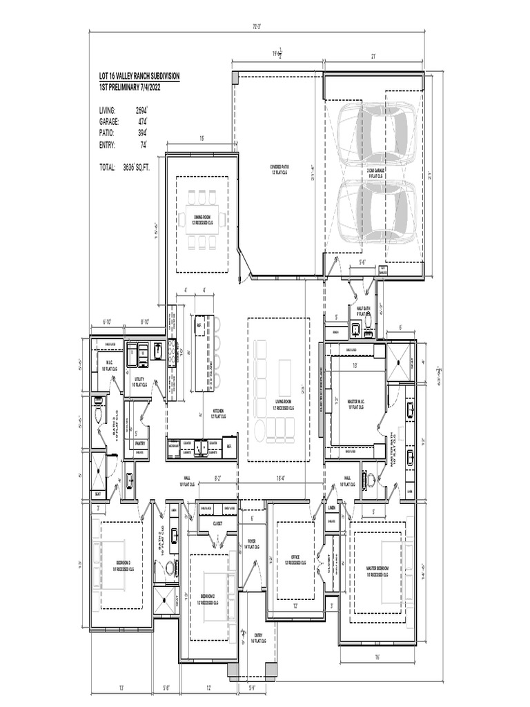 Floor Plan (Lot 16 Valley Ranch Subdivision) 7-4-22 | PDF | Queensland ...