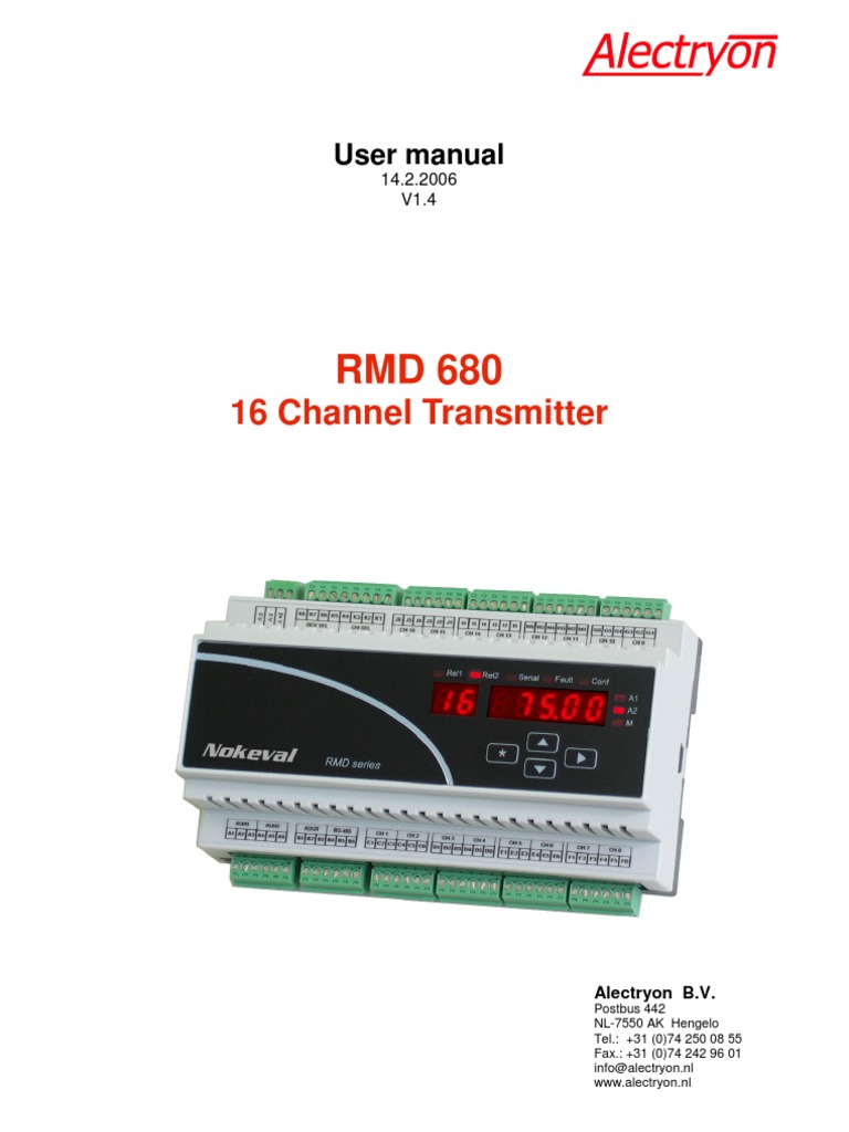 RDM 680 Manual | PDF | Relay | Analog To Digital Converter