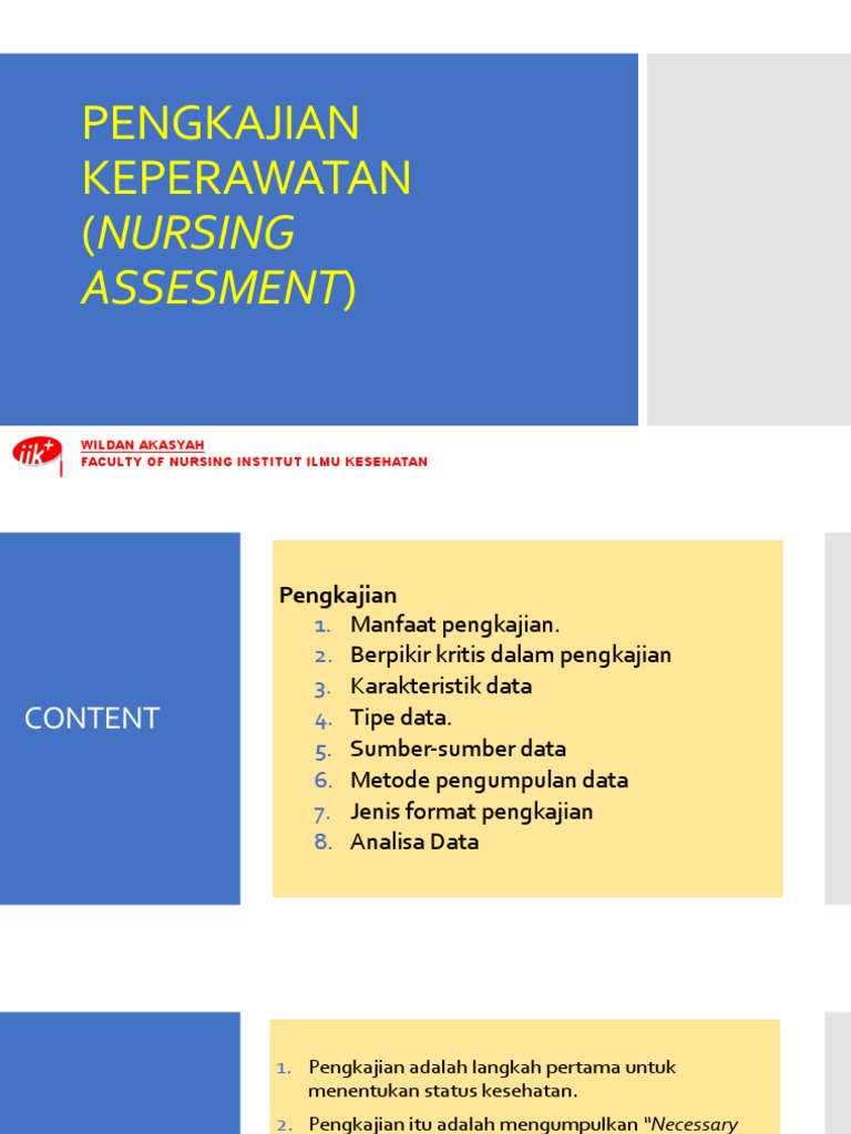 Pengkajian Keperawatan | PDF | Pengembangan Diri | Kesehatan Holistik