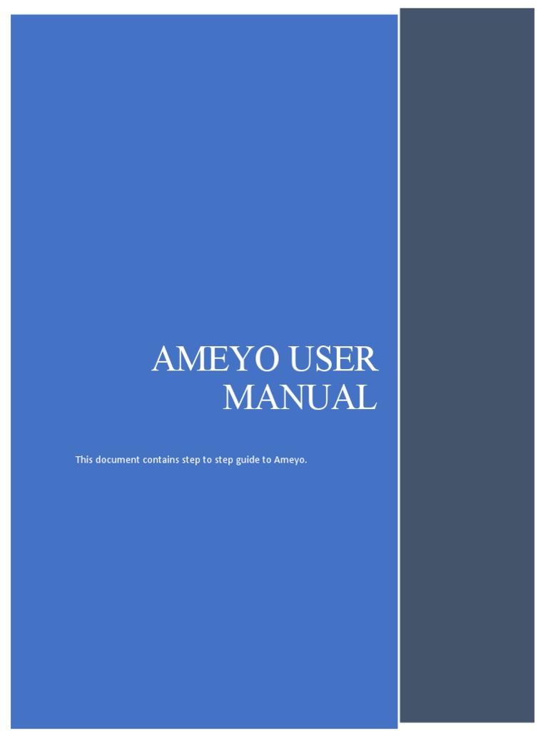 Ameyo Manual Original | PDF | Icon (Computing) | Software Development