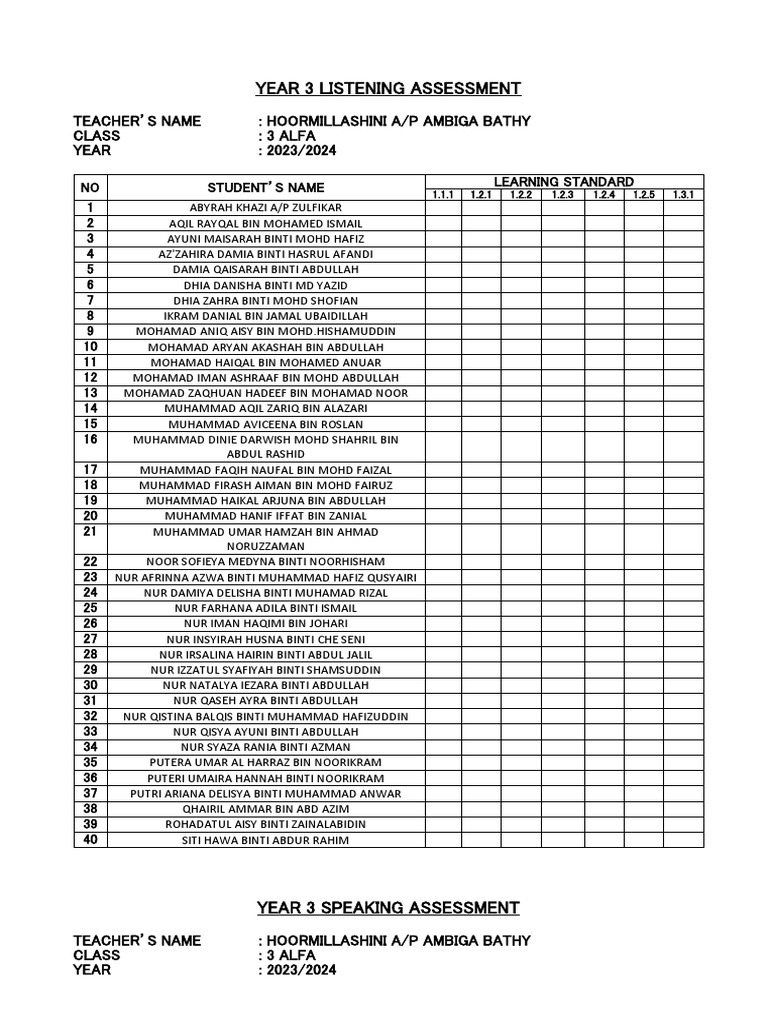 Year 3 Transit Forms | PDF