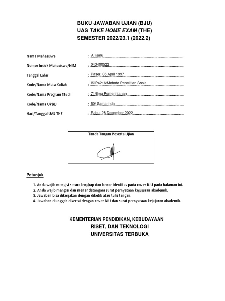 Al Ismu - 043400522 - Metode Penelitian Sosial PDF | PDF