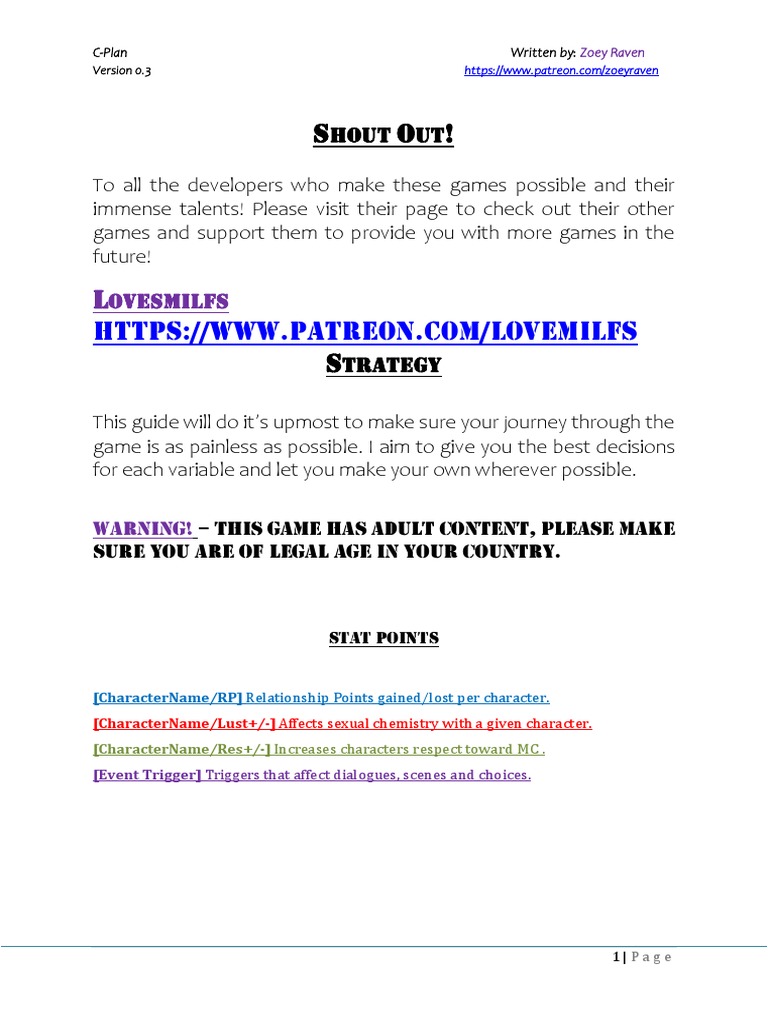 C - Plan v0.3 Walkthrough PDF | PDF