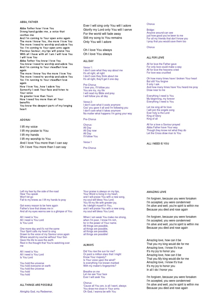 Hillsong Lyrics | Song Structure | Glory (Religion)