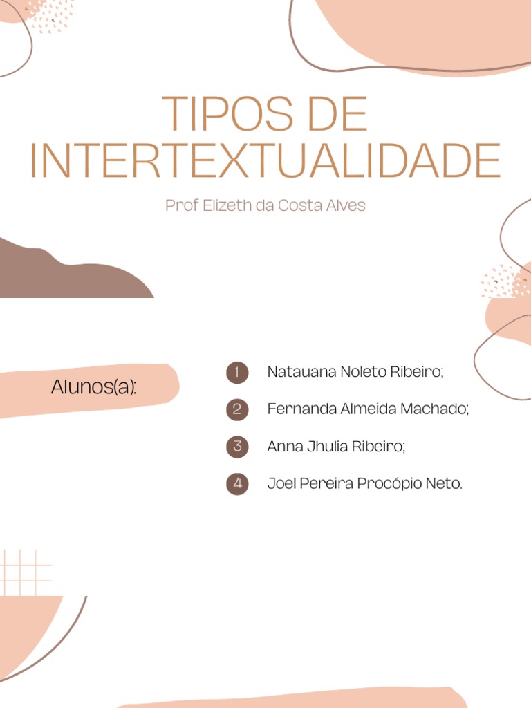 Tipos de intertextualidade | PDF | Amor | Linguística