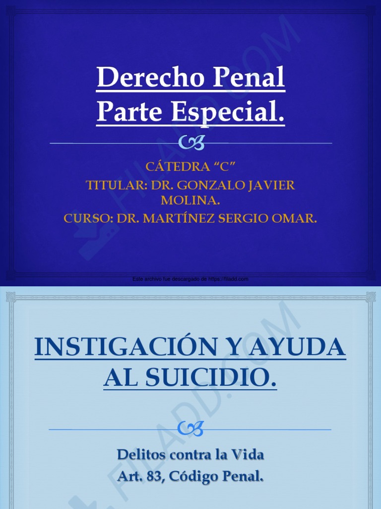 Instigacion Al Suicidio | PDF | Suicidio | Homicidio