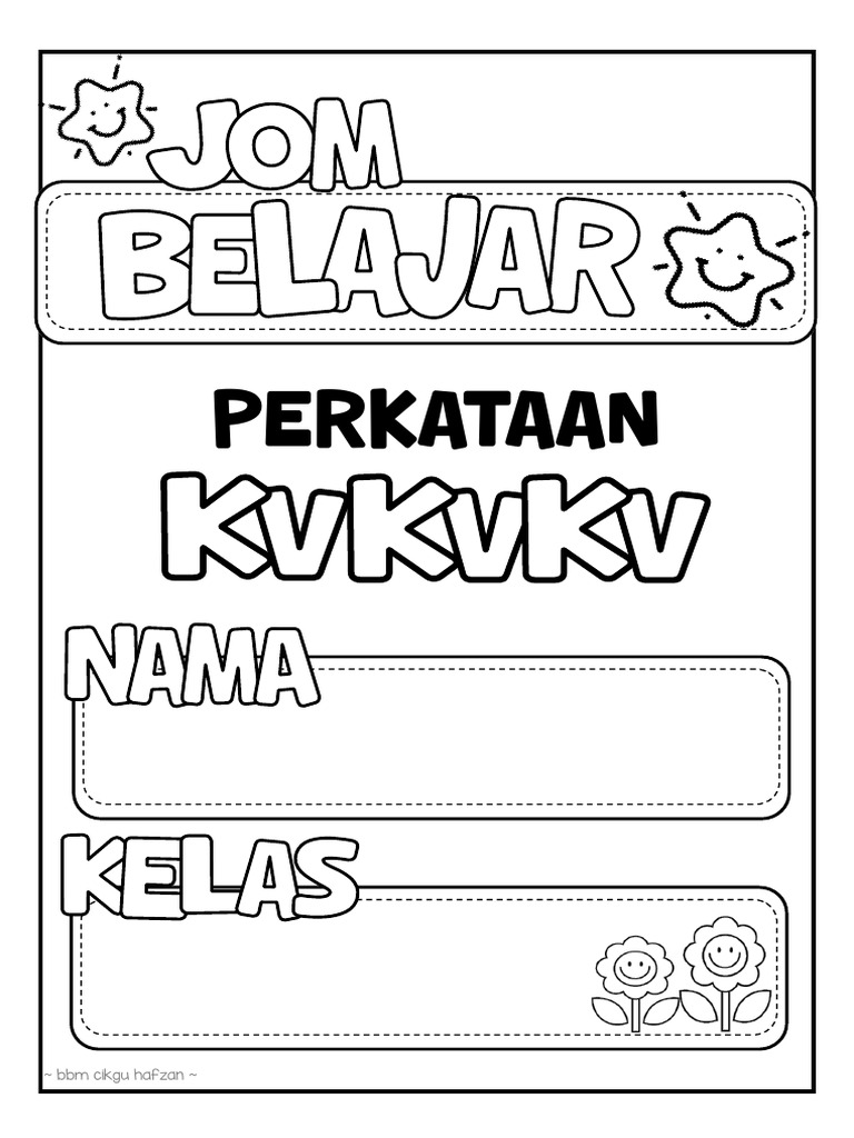 Jom Belajar Perkataan KV KV KV | PDF