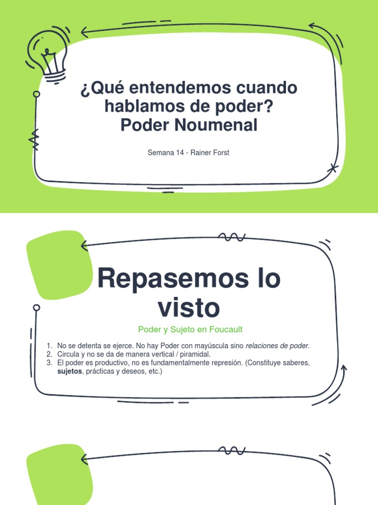 HU73 Semana 14 - Rainer Forst Poder Noumenal | PDF | Estado (política ...