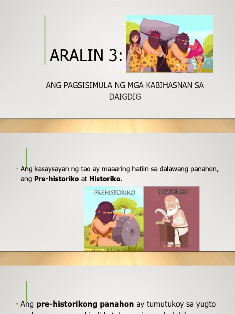 Aralin 3 Ang Pagsisimula NG Mga Kabihasnan Sa Daigdig | PDF