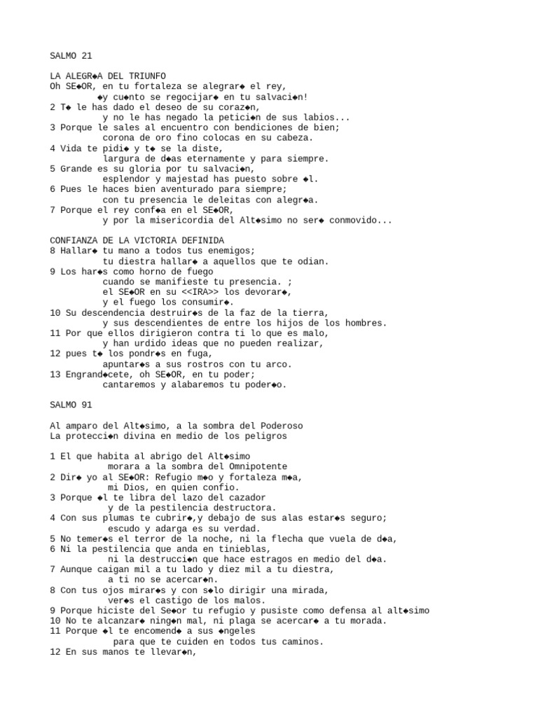 Salmos 21 y 91 | PDF