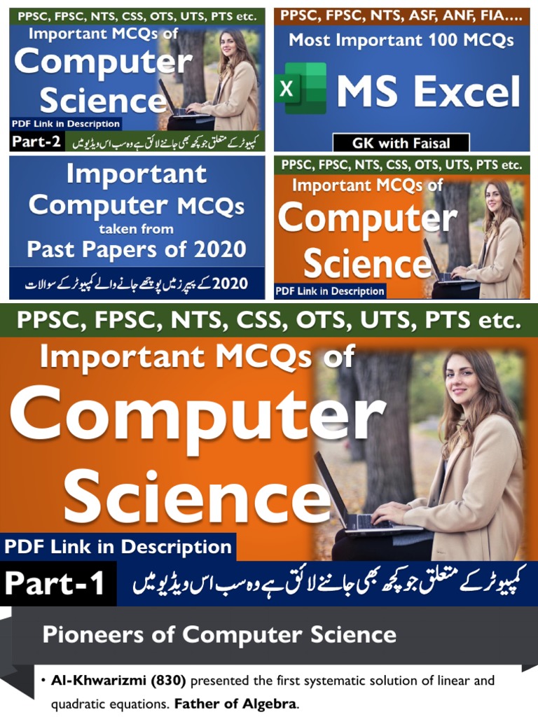 Computer MCQs by GKwithFaisal | PDF | Random Access Memory | Microsoft Excel