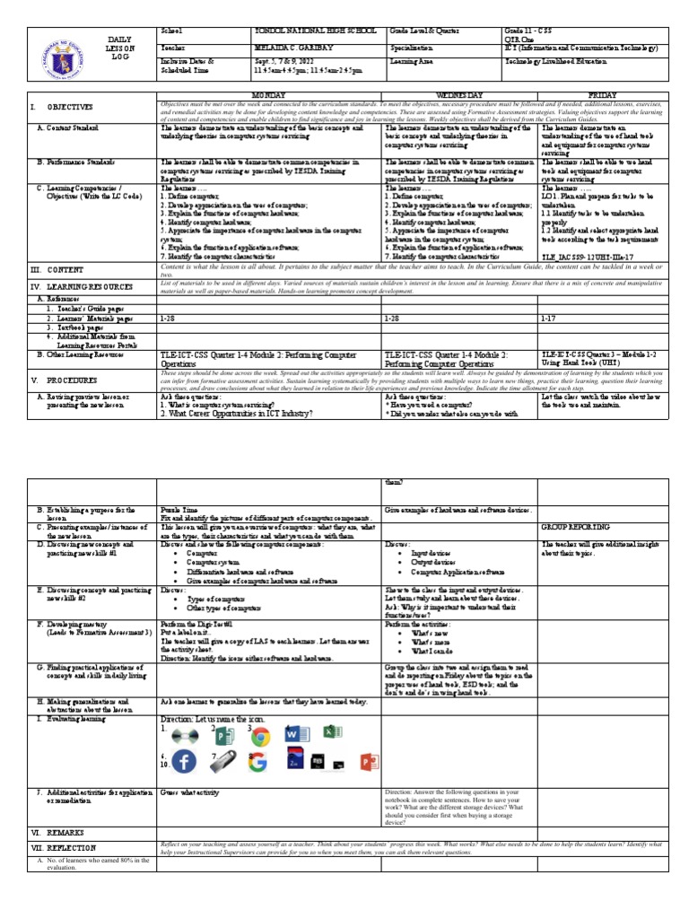 SHS DLL Week 3 | PDF | Learning | Educational Technology