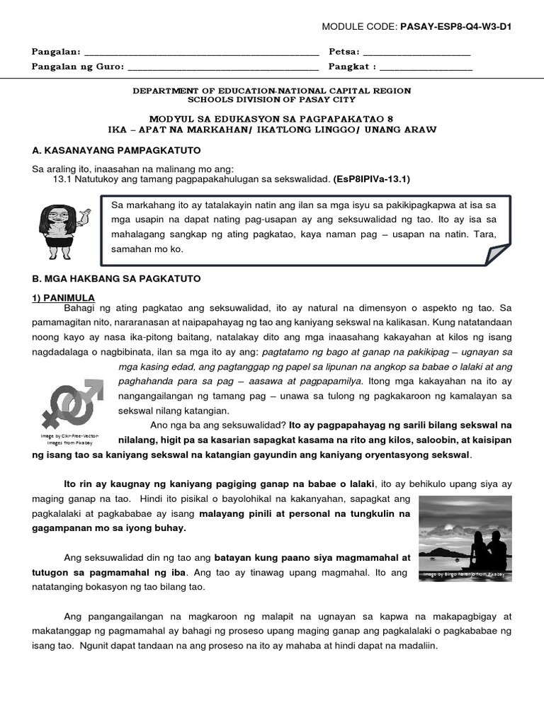 7 Esp8 Q4 Week3 | PDF