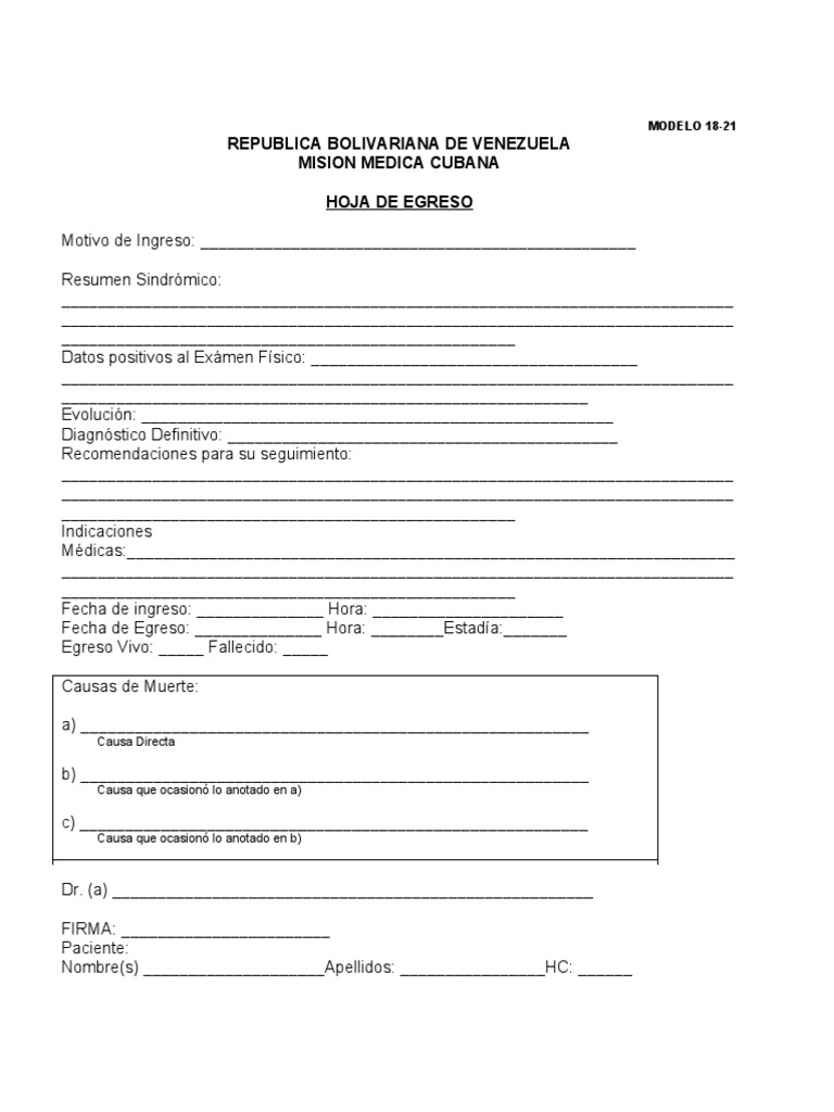 18-21 HOJA DE EGRESO.doc | PDF