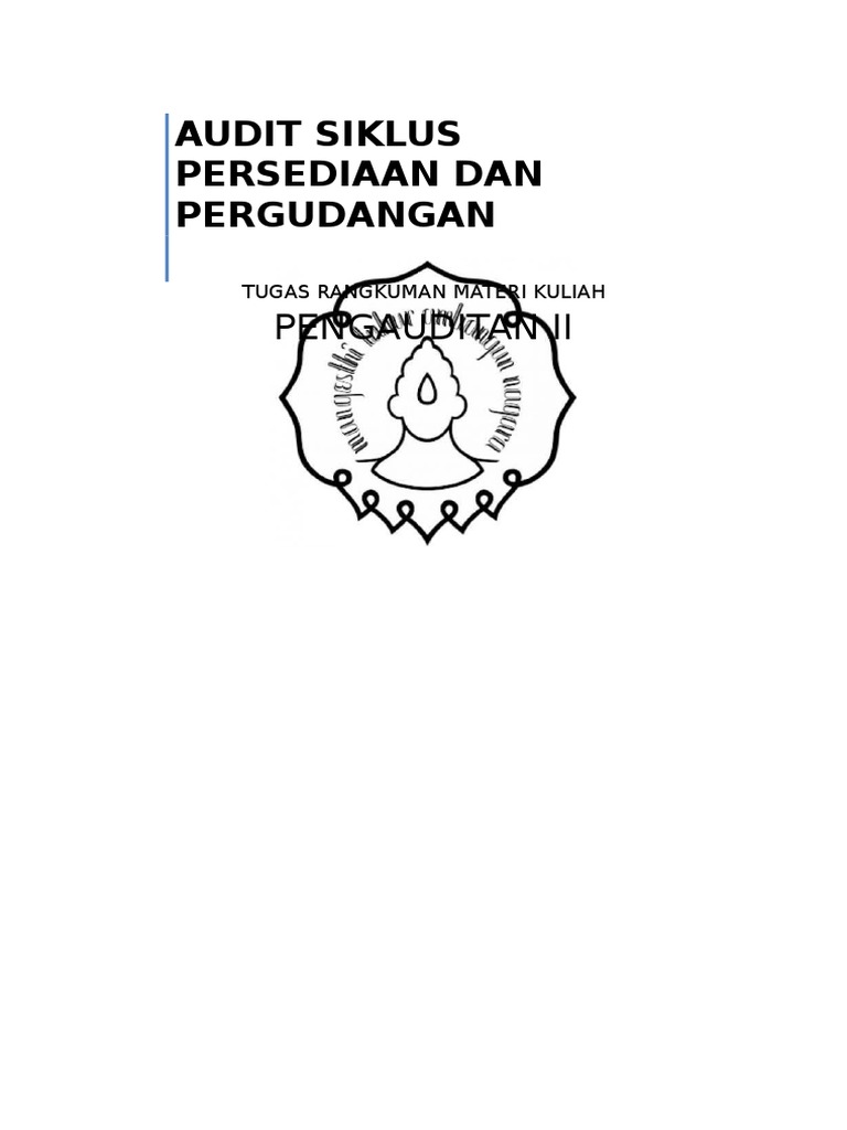 RMK Audit Siklus Persediaan Dan Penggudangan Arens - Compress | PDF