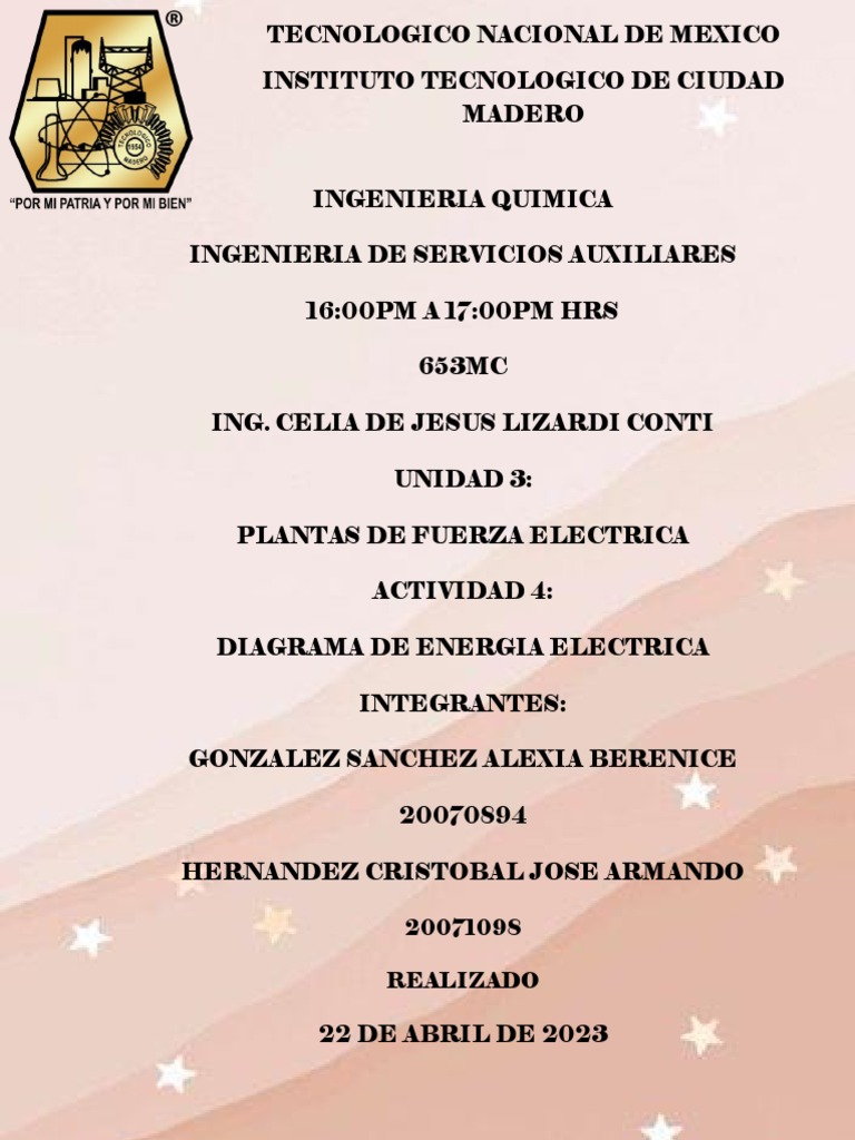A4U3.Diagrama de Fuentes de Energia Electrica | PDF A4U3.Diagrama de Fuentes de Energia Electrica | PDF