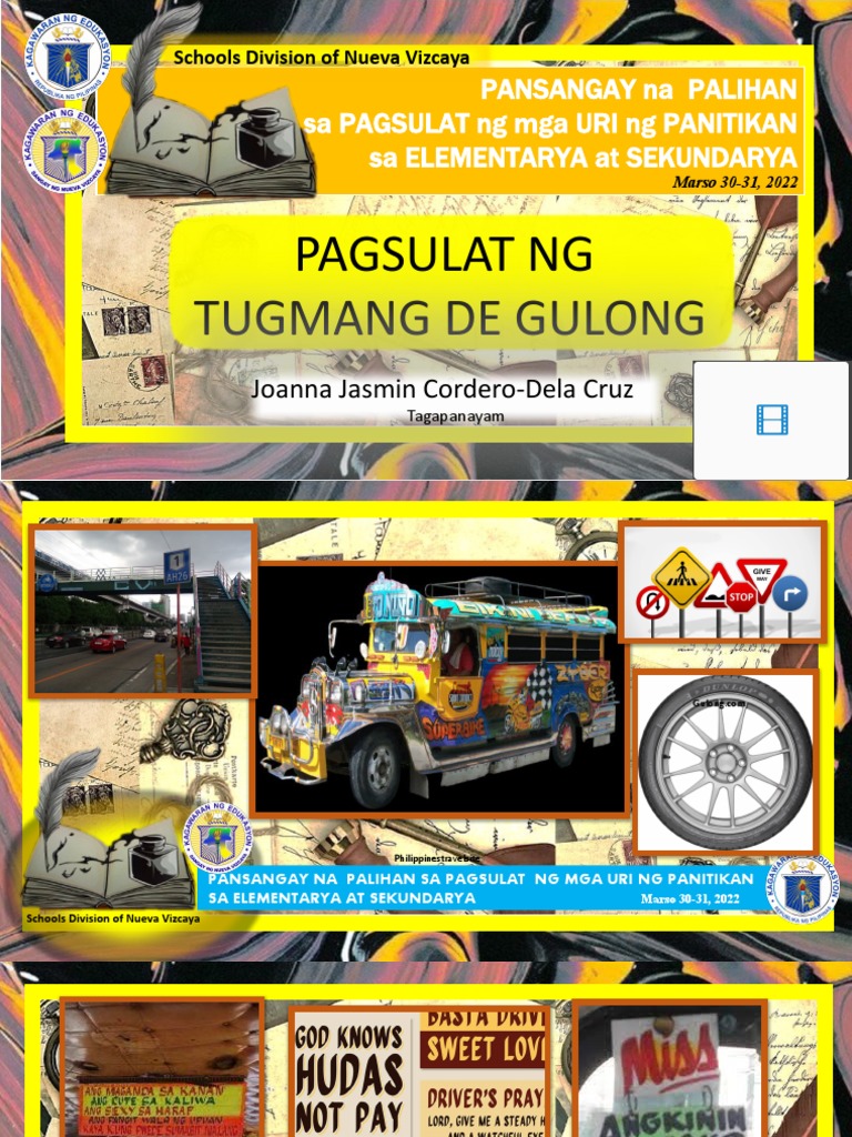 Tugmang de Gulong - Panitikan PPT Template | PDF