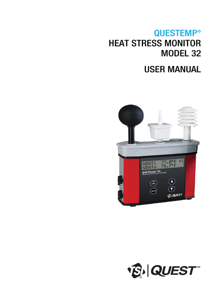 Manual Book HEAT STRESS METER (Iklim kerja-ISBB) | PDF | Rechargeable ...