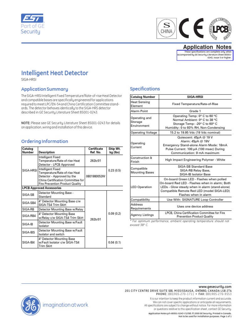 Intelligent Heat Detector: Security | PDF | Relay | Physical Sciences
